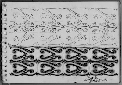 Sylvester Juli Artworks: Simpai ( Base on 'Iban Basic Design-Augustine ...