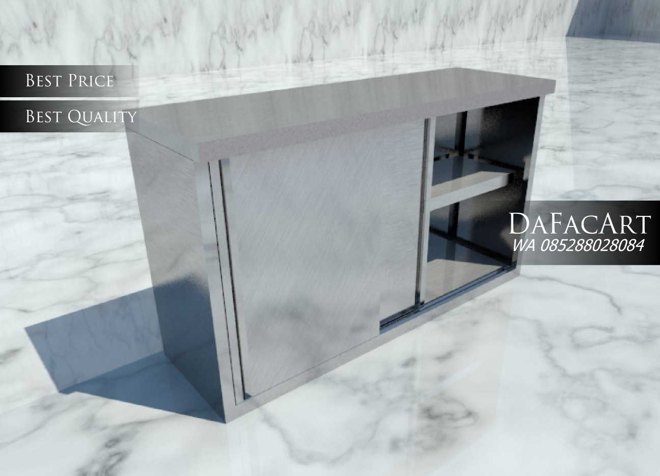 DAFACART Stainless Steel: Kabinet Dinding Stainless Steel