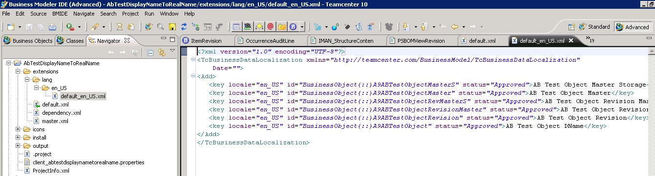 Teamcenter Open Gate: Teamcenter Model : Real name for object type in BMIDE