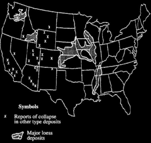 What are the Common Types of Collapsible Soil in United States?