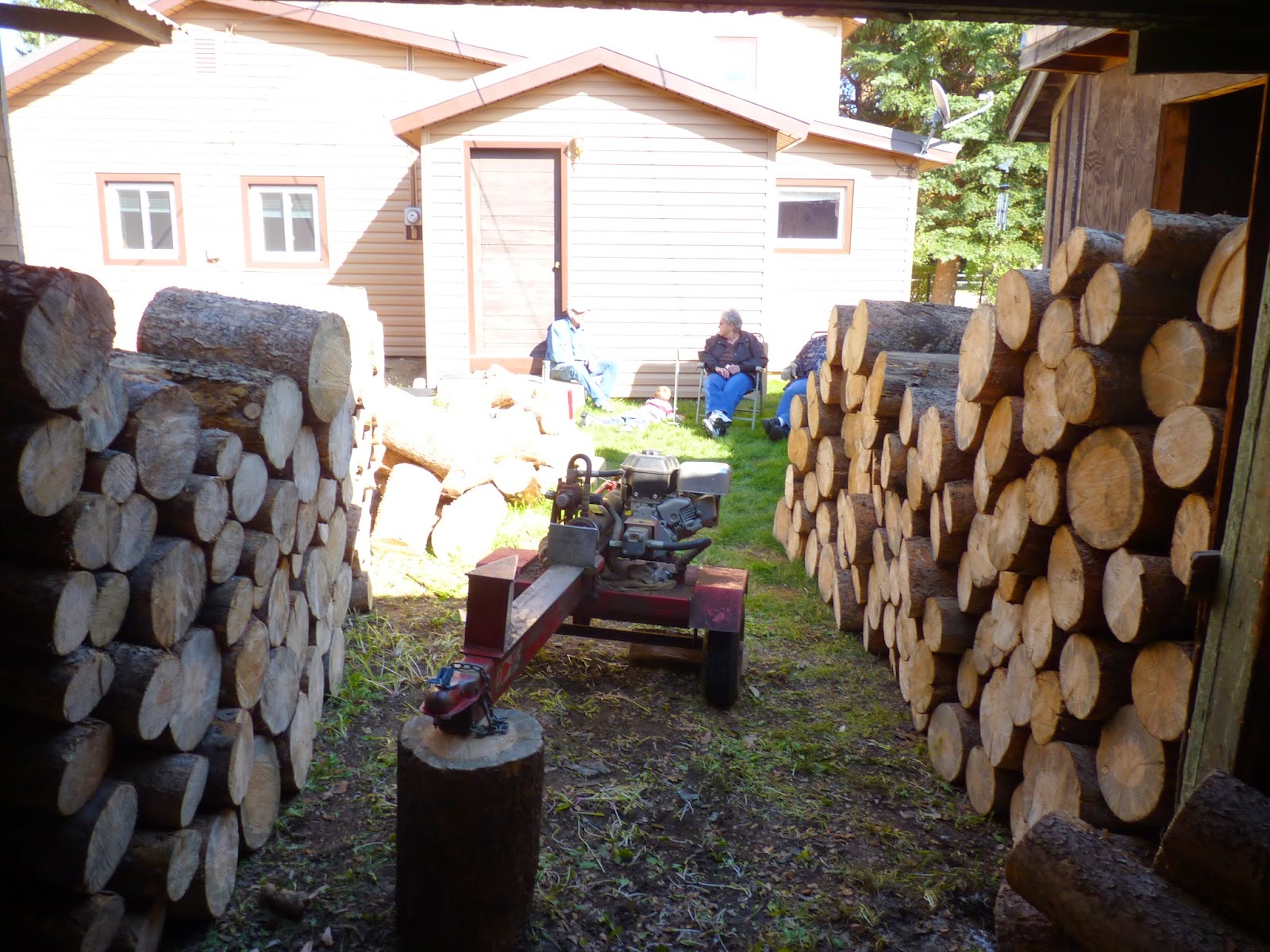 Life is Sew Good: Splitting Firewood