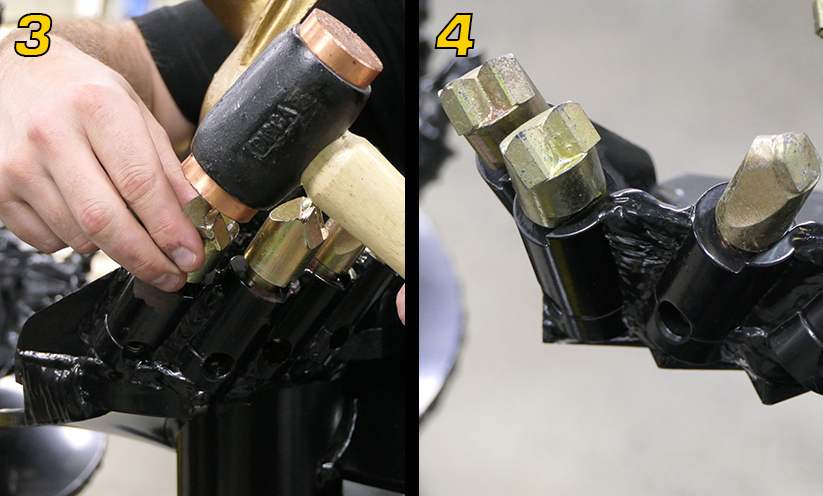 How To Replace Tapered Auger Teeth (Earth/Rock Combo Augers)