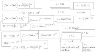 Interact with Math!: Exponential Models Card Sort