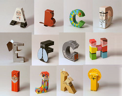 Alphabet Papercraft | Paperized Crafts
