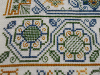 The Song of my Needle : Ann Scutt - Day 12 Completed the sampler