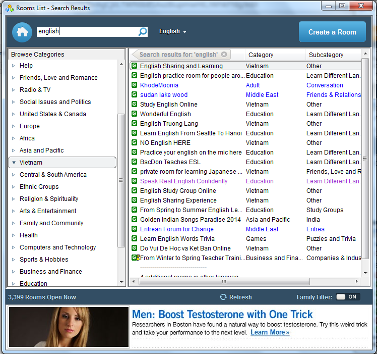 Học tiếng Anh với người bản xứ trên Chat Room Paltalk miễn phí - HỌC ...