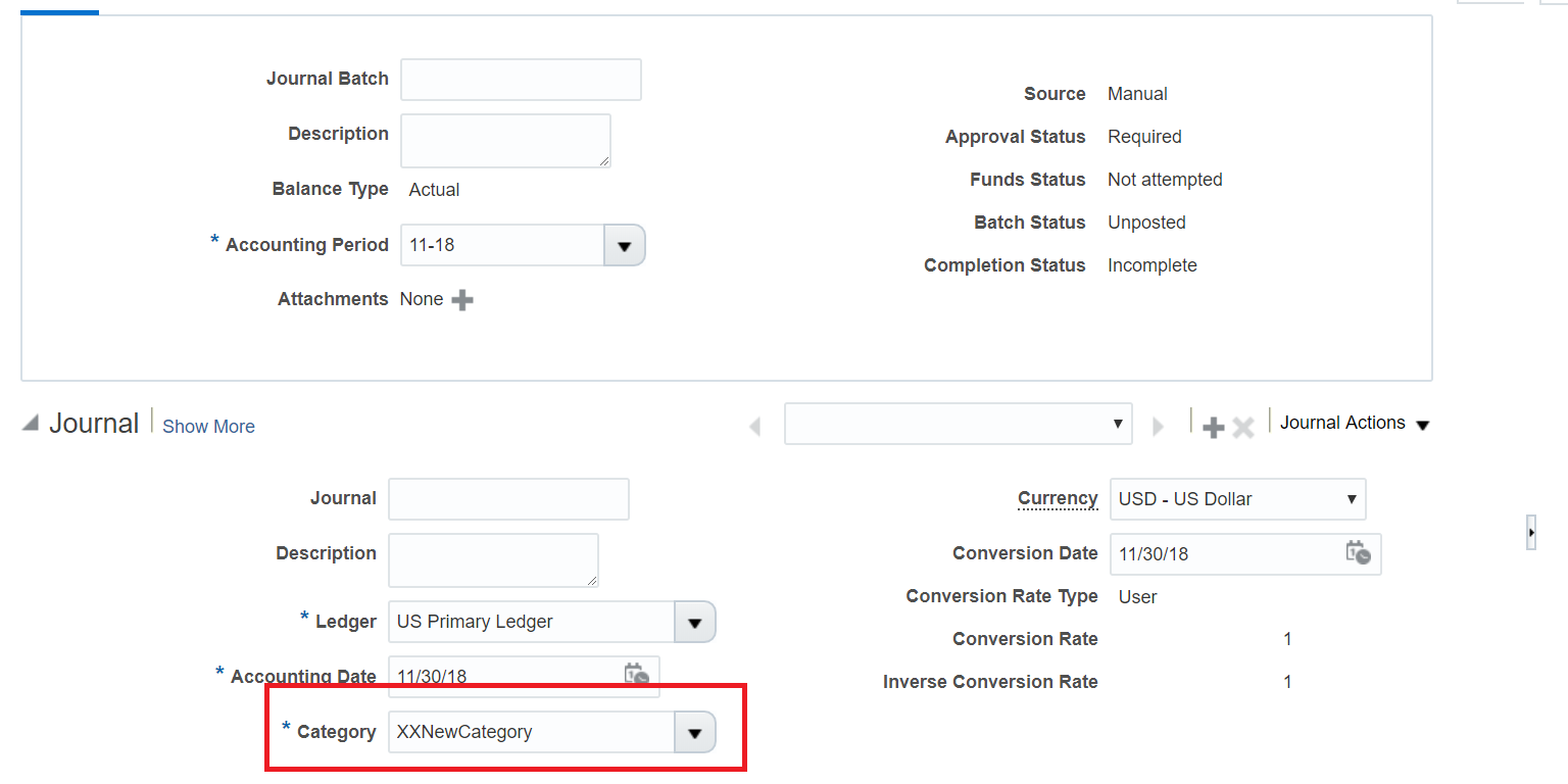 The Oracle Prodigy Create A Custom Journal Source And Category In Oracle Fusion Applications 9243