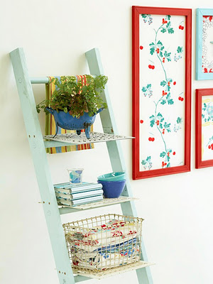 Decorating with Ladders 25 creative ways - The Cottage Market