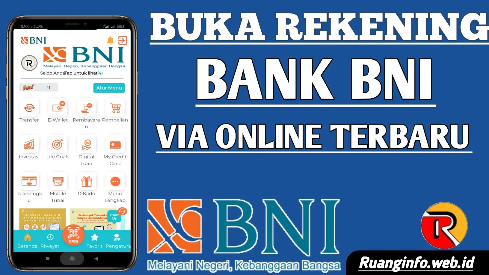 Cara Daftar Dan Buka Rekening BNI Secara Online Terbaru 2021 - RUANGINFO.WEB.ID
