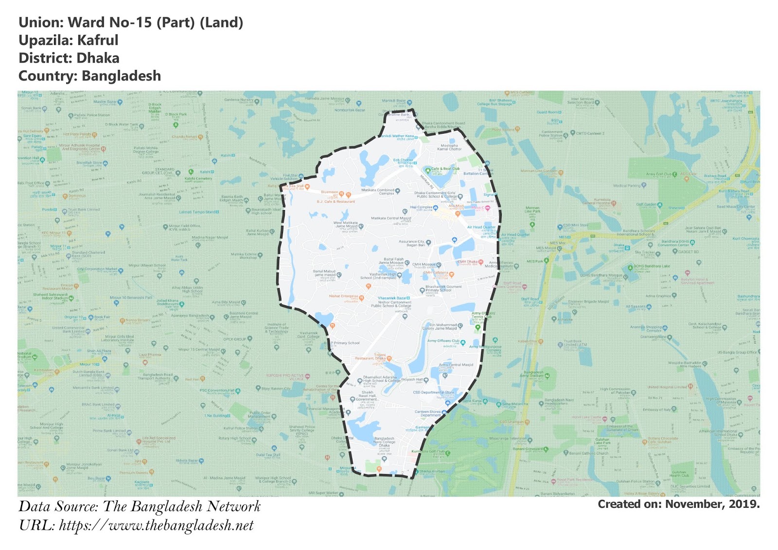 Ward No-15 (Part), Kafrul, Dhaka