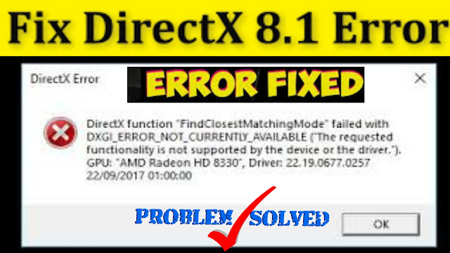 Fixed Directx Error Directx Error Codes Solved Tech2wire