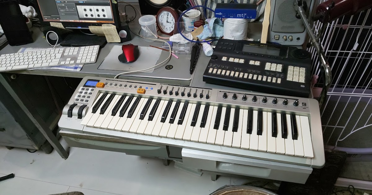 久しぶりに打ち込み用のMIDIキイボードを復帰させる。M-AUDIO Evolution MK-449C。-自宅録音研究所｜Bedroom ...