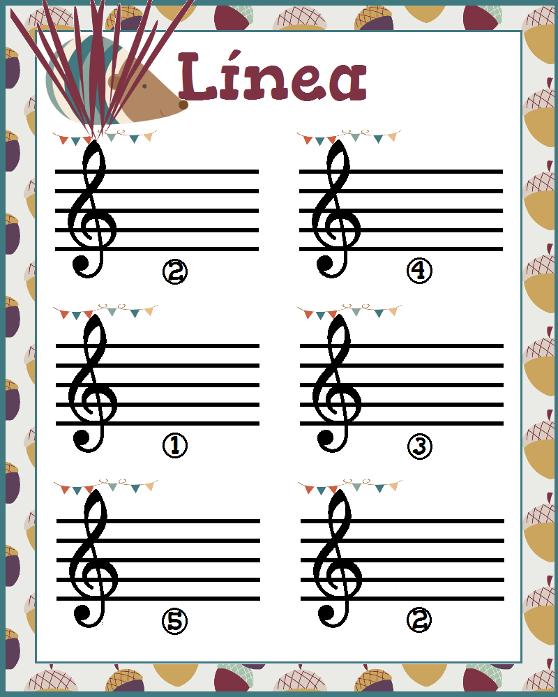 LENGUAJE MUSICAL: líneas y espacios [Music Ideas]