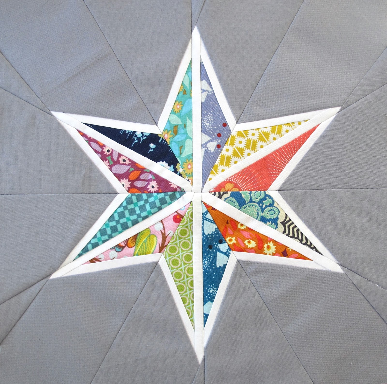Six White Horses: Star Seams: a New Paper-Pieced Star, If You Dare