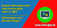 Explain Managed code and Unmanaged code in .NET