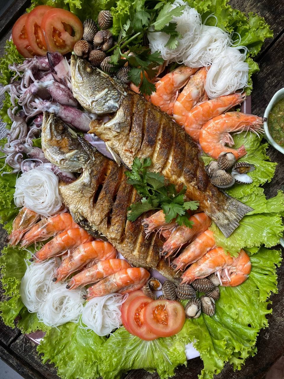 Cik Wan Kitchen: Miang Pla ( Wrapped fish)