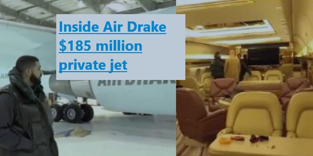 Inside Drake's $185 Million Private Jet Named Air Drake - (VIDEO ...
