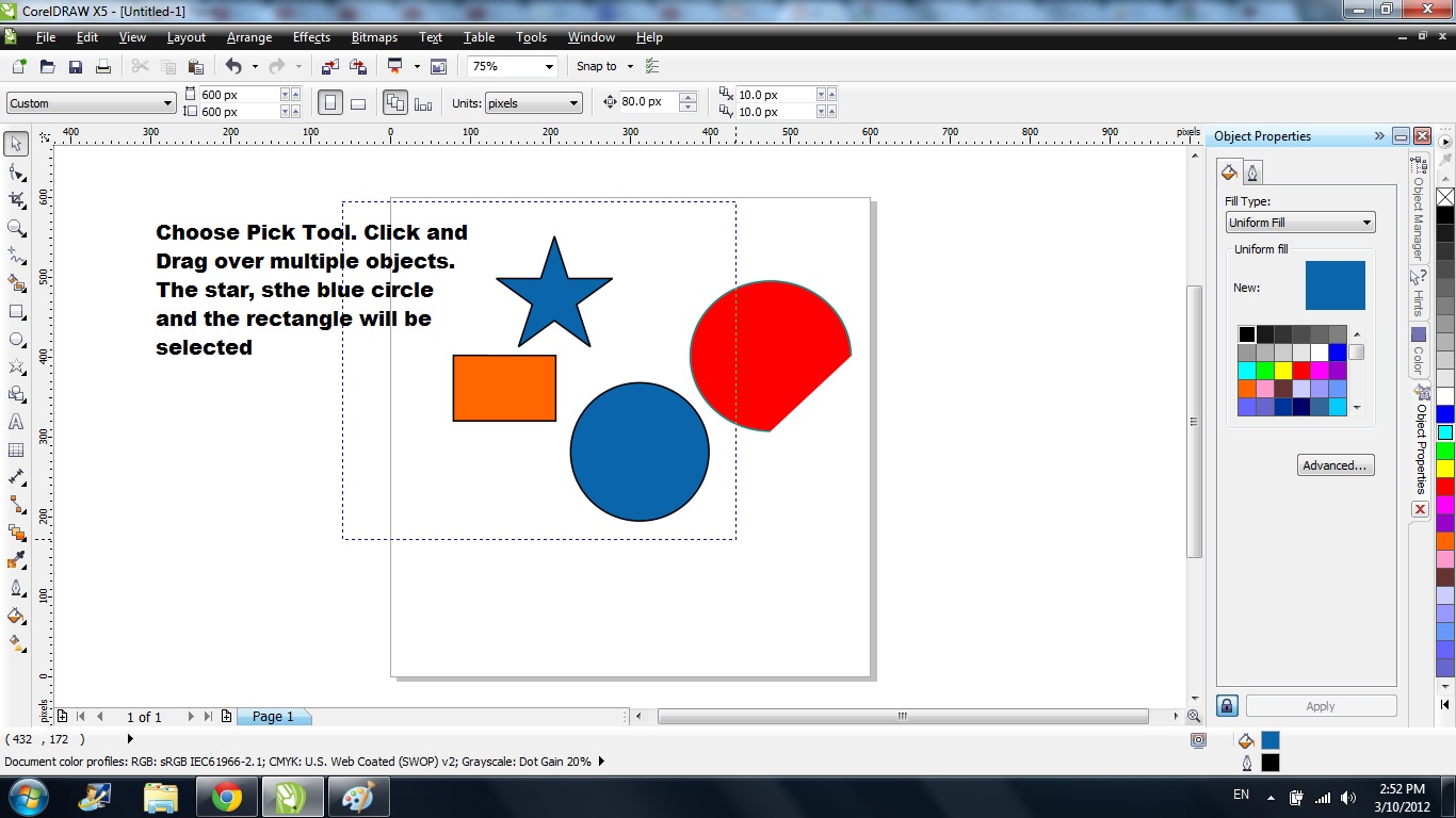 graphic-tutorials: Corel Draw basisc: the Pick Tool graphic-tutorials: Corel Draw basisc: the Pick Tool