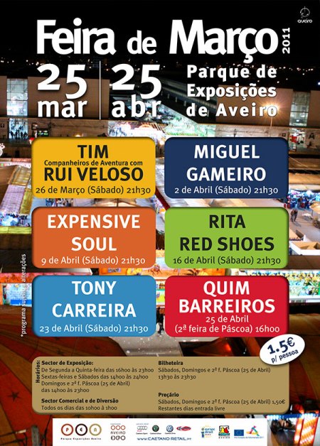 Cartaz Feira de Março 2020 em Aveiro