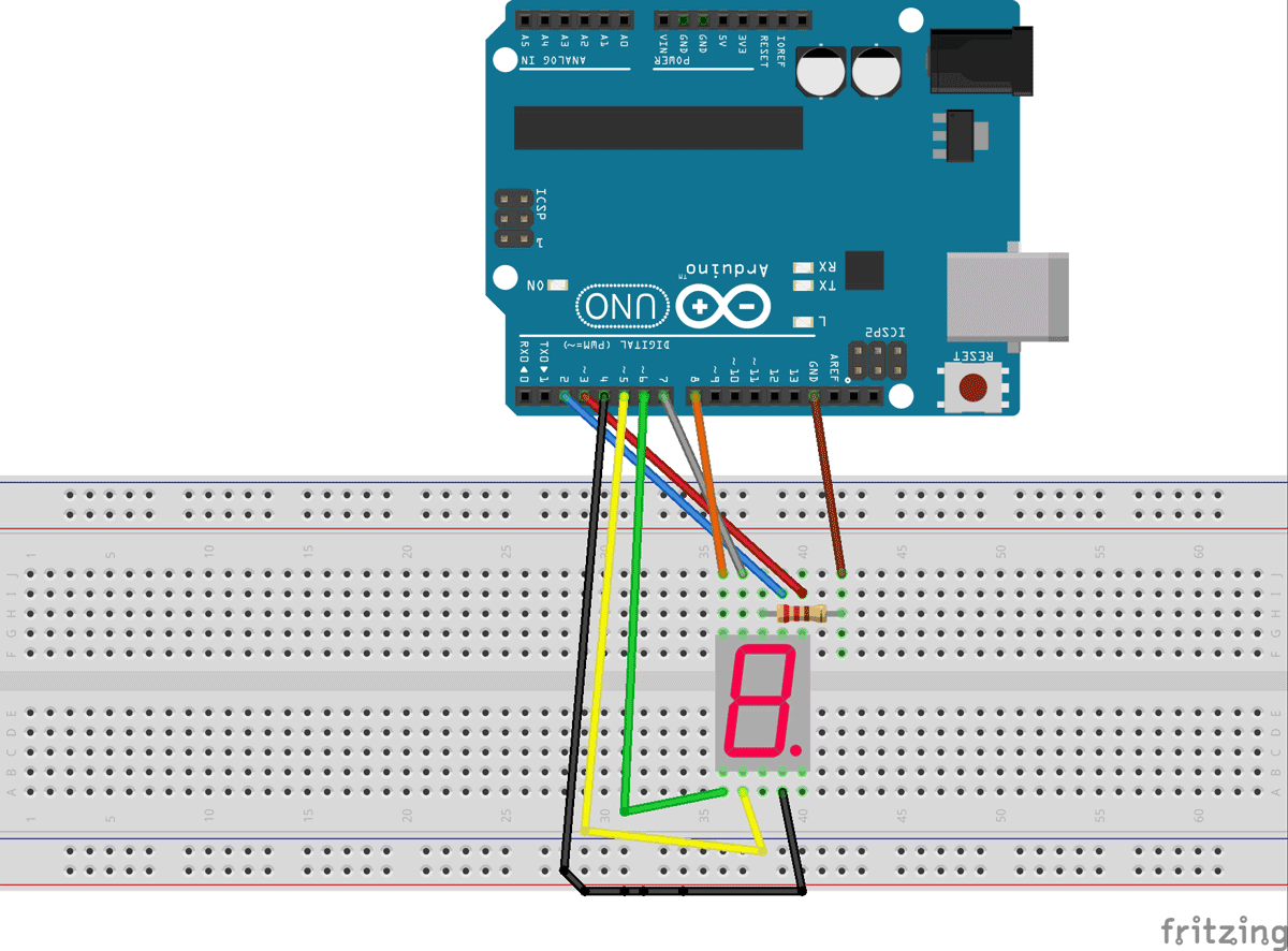 KENZA: MEMBUAT 7 SEGMENT DISPLAY MENGGUNAKAN SOFTWARE ARDUINO UNO KENZA: MEMBUAT 7 SEGMENT DISPLAY MENGGUNAKAN SOFTWARE ARDUINO UNO