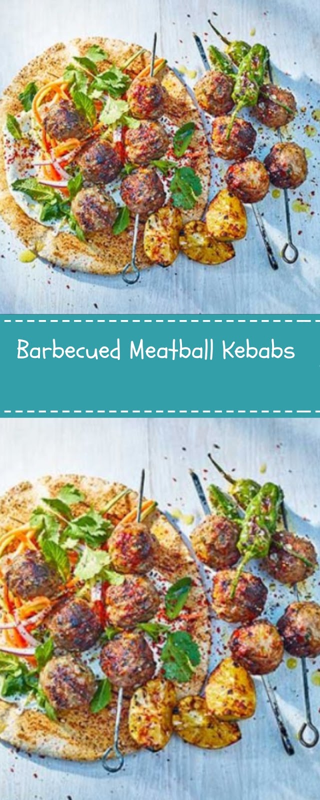Barbecued Meatball Kebabs | Home Delicious Recipe