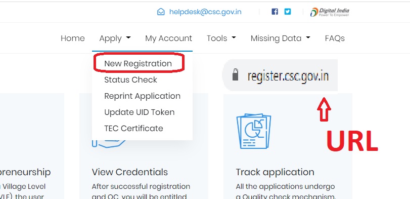 Apply for CSC Center Online ~ CSC Online Solution