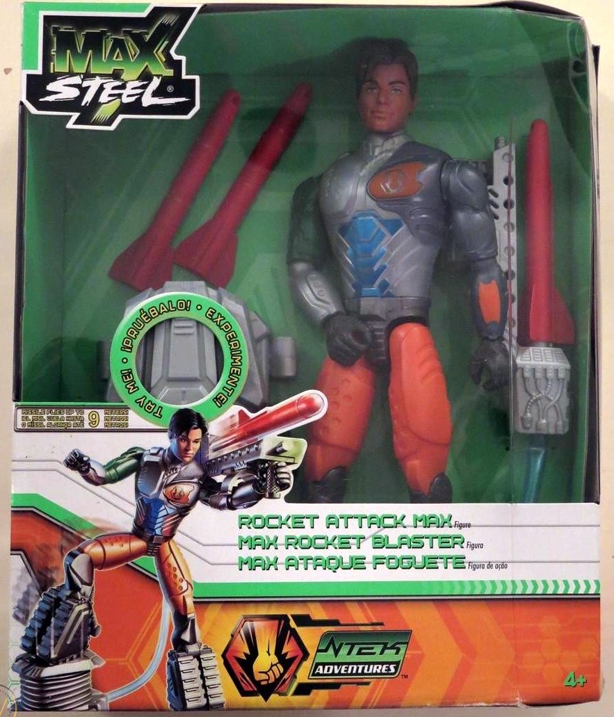 Max Steel Fanáticos: Línea N-Tek Adventures 2012 completa