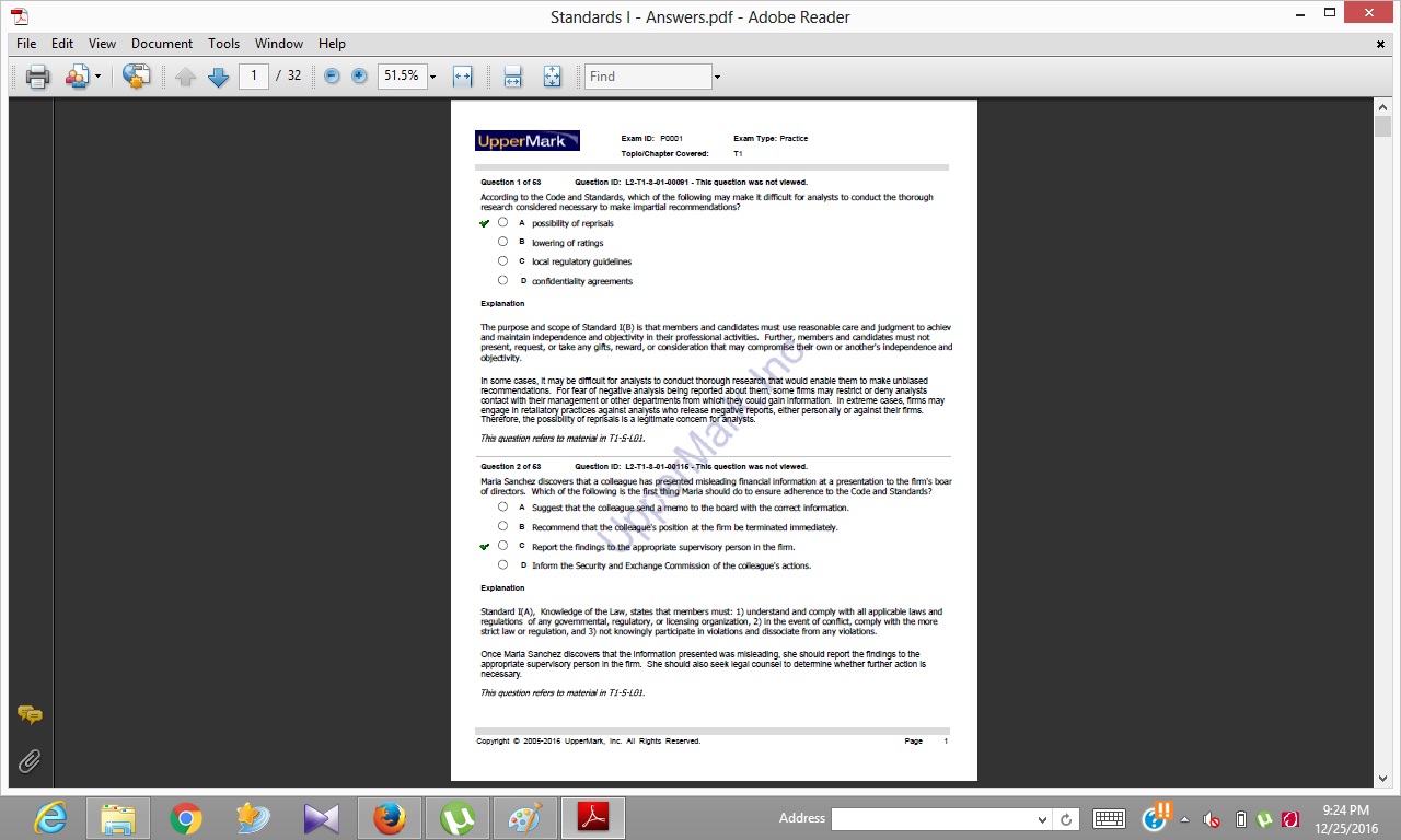 2018 Latest and updated Finance and Accounting material: 2017 CAIA ...