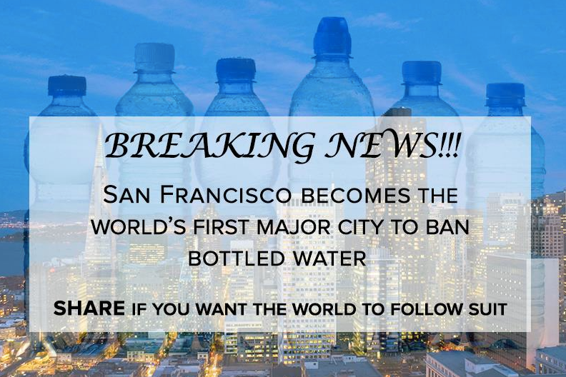 Occupy Your Water Rights: Plastic Water Bottle Ban in San Francisco