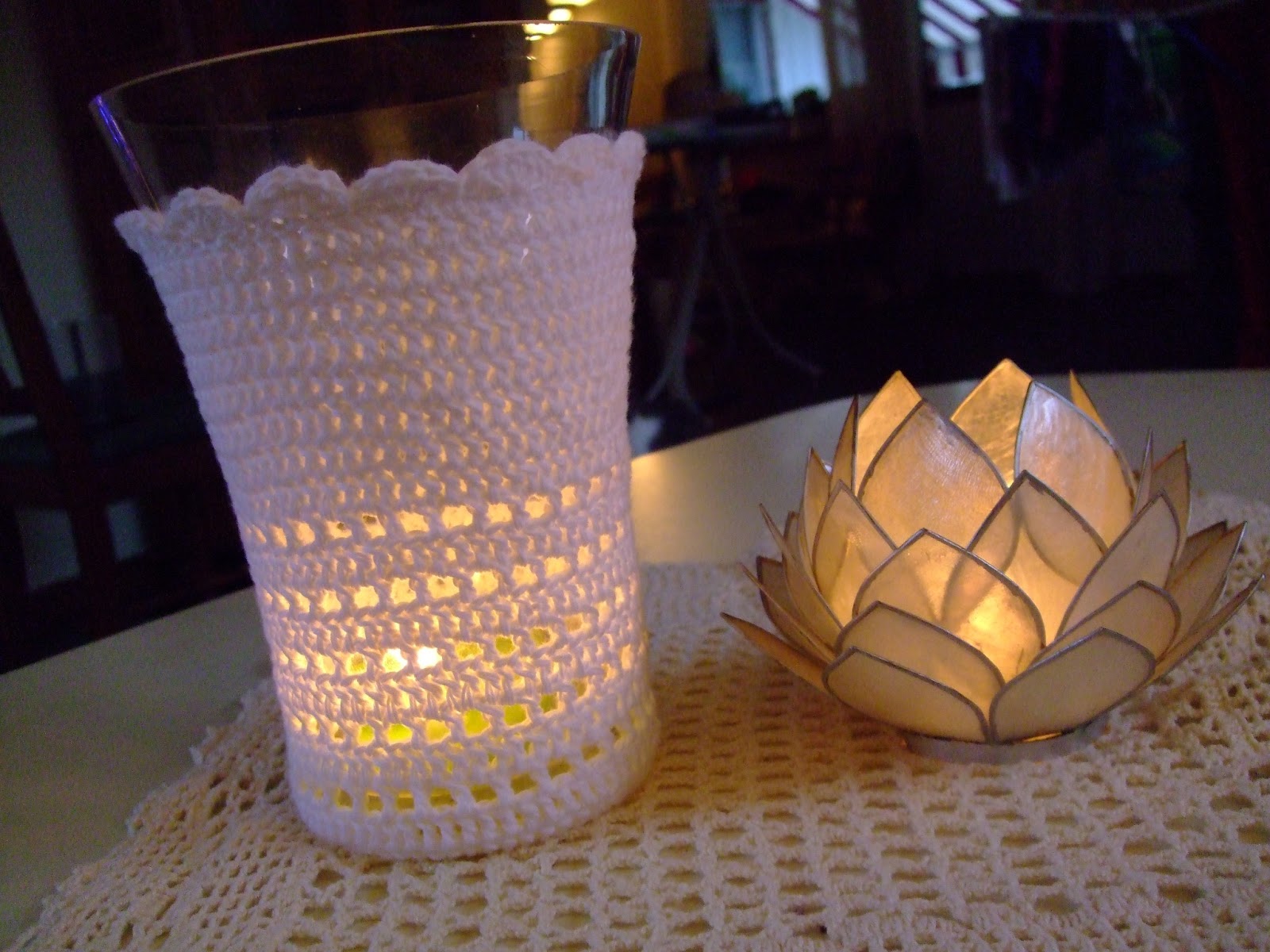 Bonderomantikk: Heklet lykt