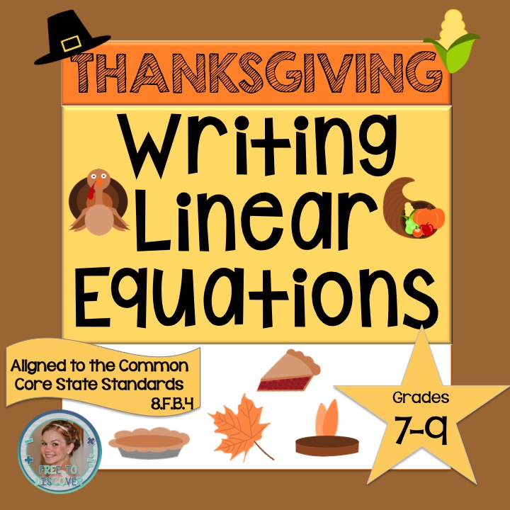 Engaging Secondary Math Students in Meaningful Thanksgiving-Themed ...