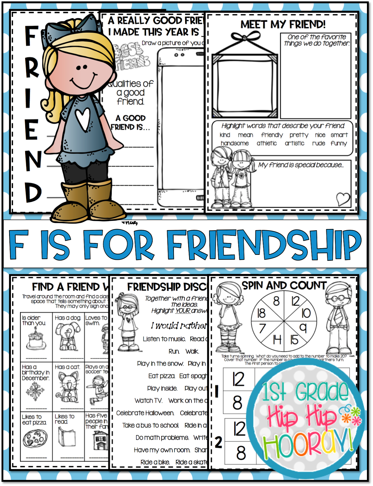 1st Grade Hip Hip Hooray!: F is for Friendship...ABC Countdown to Summer!