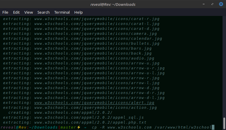 Cara Mengofflinekan Website W3School di Linux