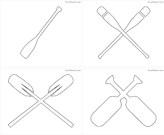 Four Coloring: Free printable Oar coloring pages for kids