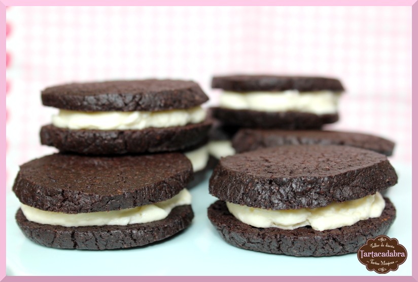 Tartacadabra: Chocolate Cream Cookies - galletas de chocolate y crema