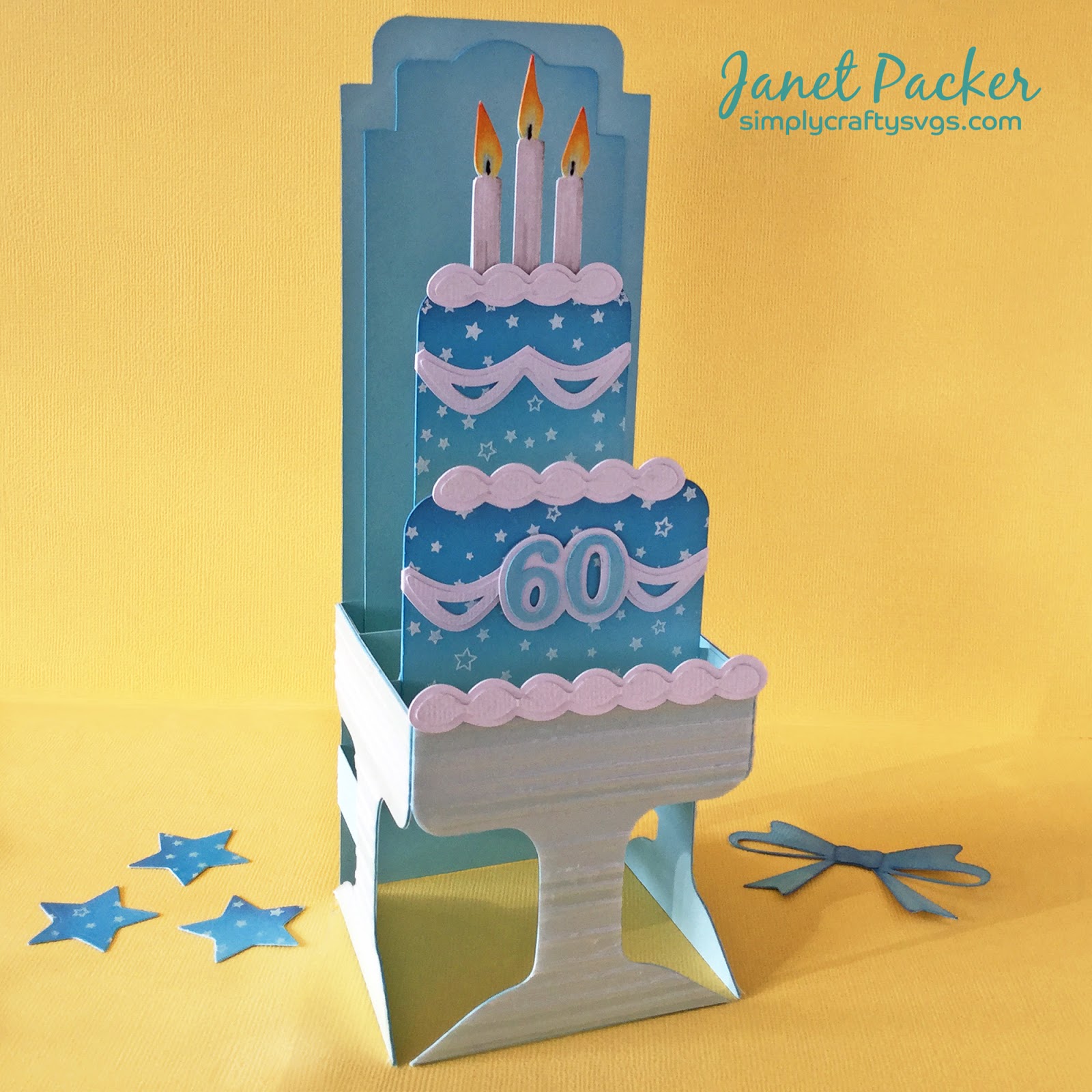 Crafting Quine: Tiered Ombre Cake Box Card