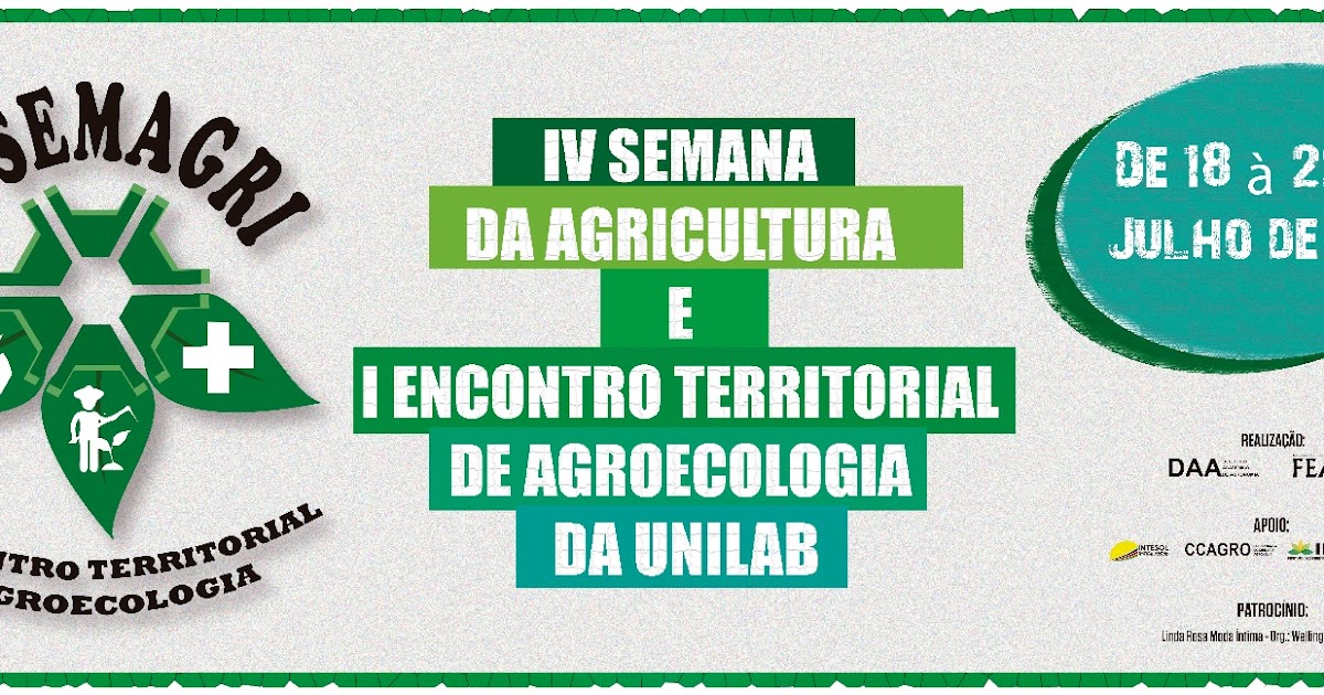 IV Semana de Agricultura da Unilab : IV Semana da Agricultura e o I ...