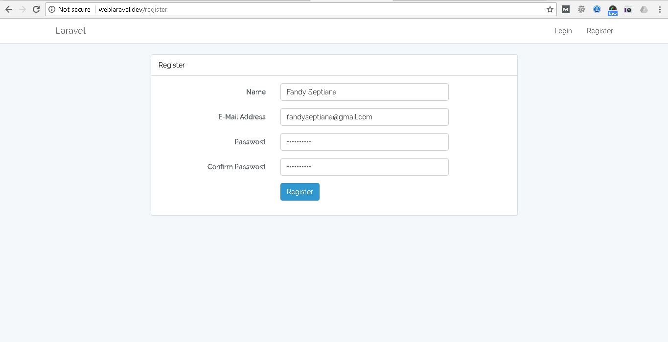 Tutorial Laravel Membuat Register dan Login Form ~ Waliwis Technologies ...