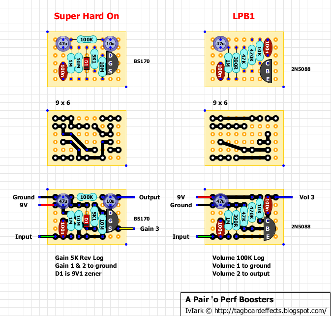 Guitar FX Layouts: Perf Boosters
