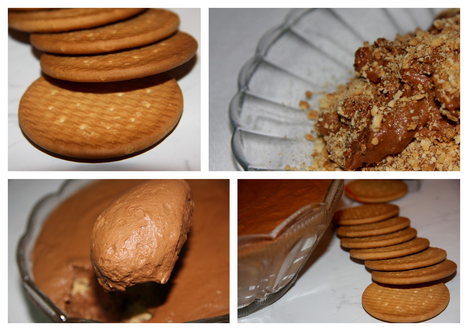 Receitas daqui e dali: Mousse de chocolate com bolacha maria