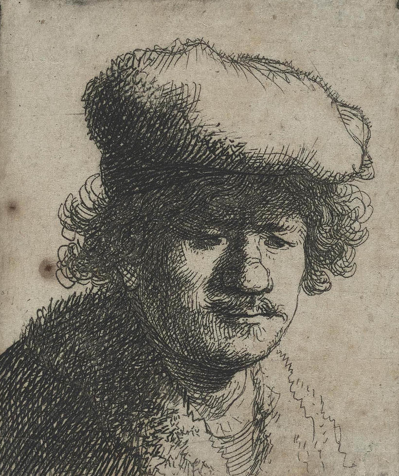 Rembrandt | Portraits / Self-portraits | Drawing | Tutt'Art@ | Masterpieces