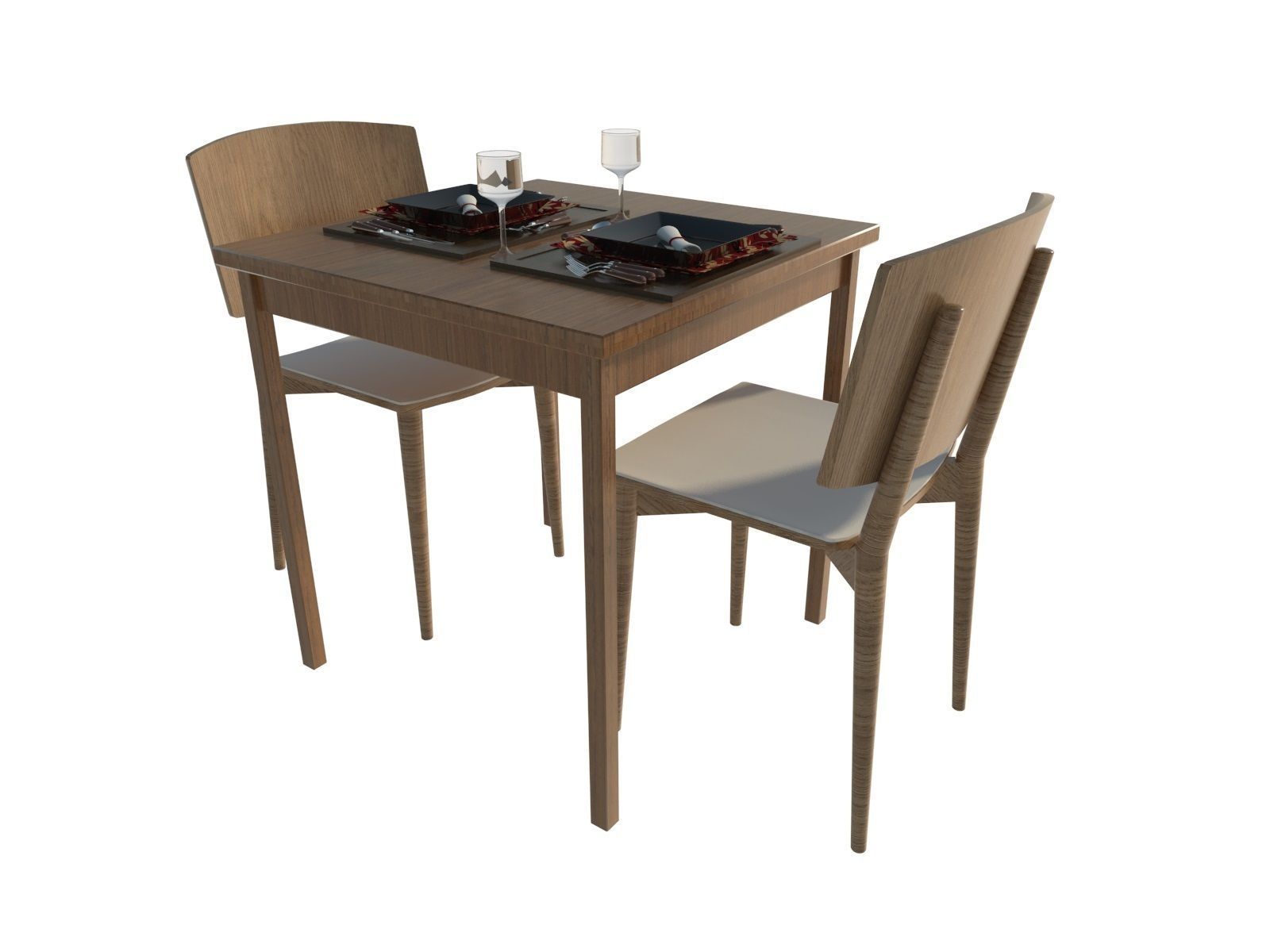 13. Table With Chairs Free Sketchup Model