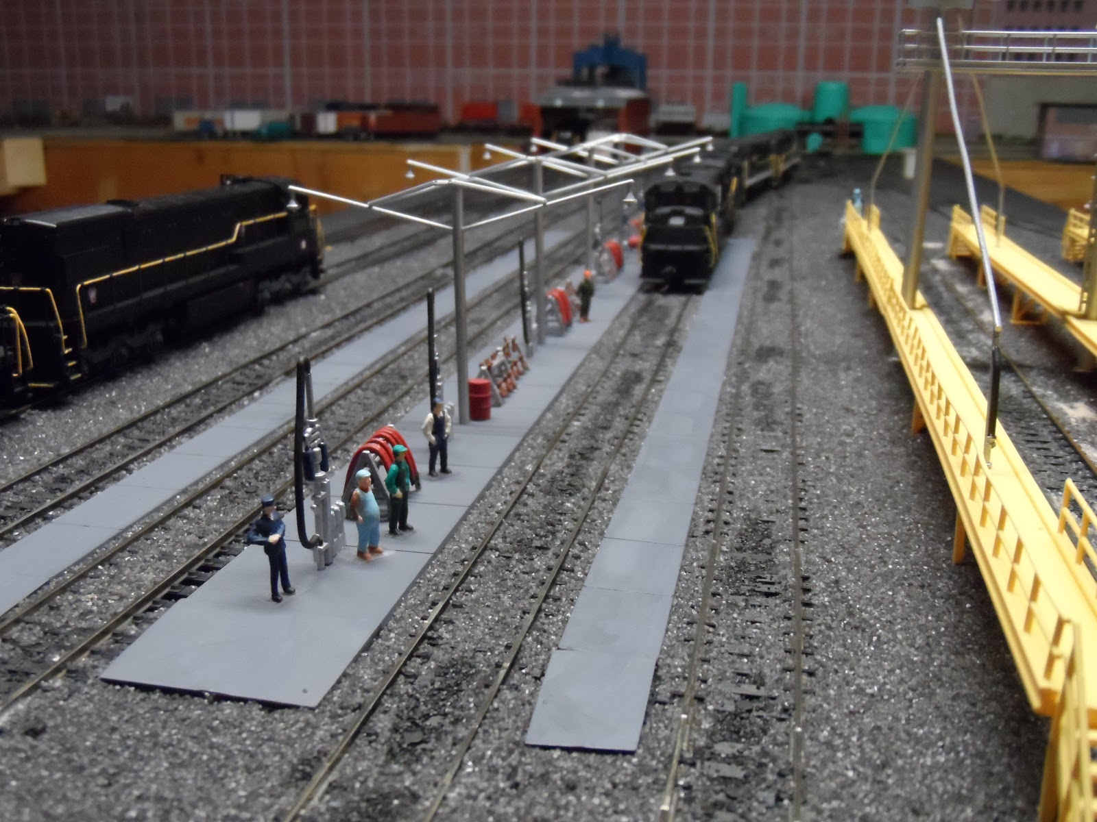 New York Central Train Layout: Terminal Yard Engine Facility Additions