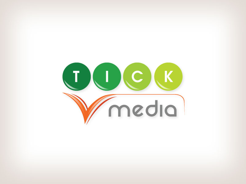 Logo design: Sample Logo design for V Tick Media Co, Vietnam