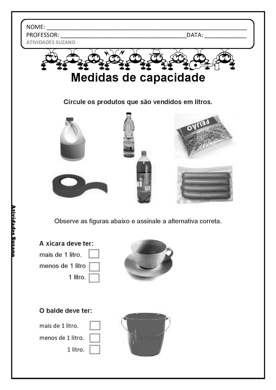 Atividade De Unidade De Medidas - FDPLEARN