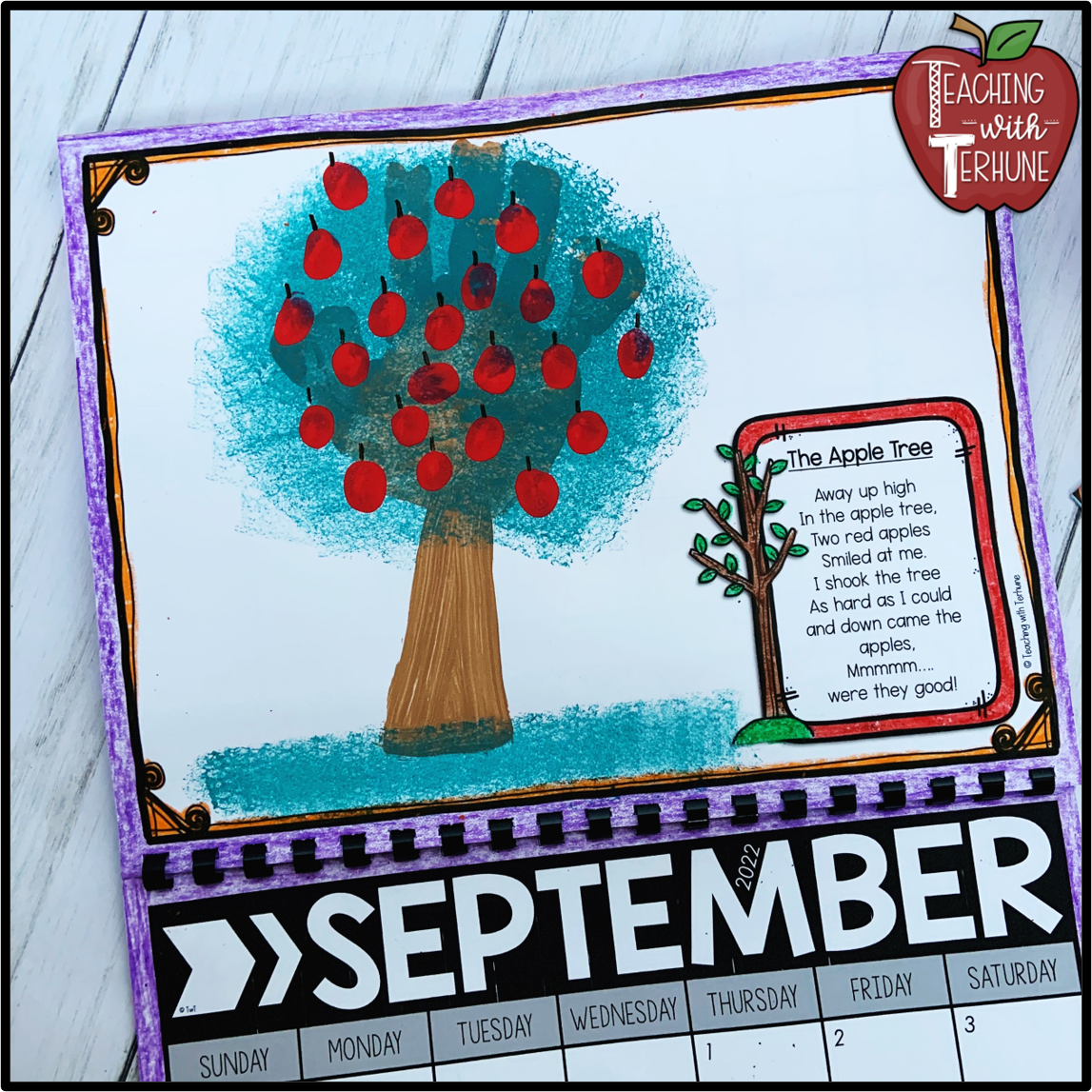 Teaching With Terhune: Handprint Calendar – Student Made Calendar for a ...