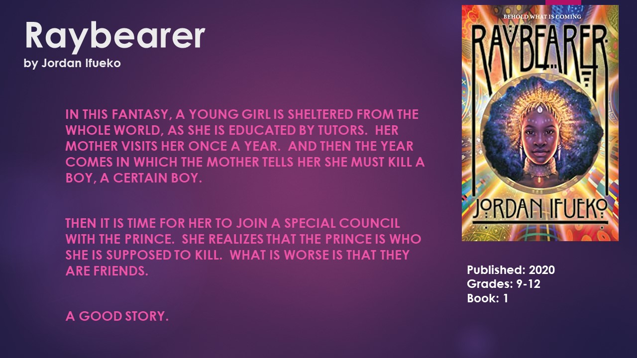 Young Adult Reading Machine: Raybearer by Jordan Ifueko