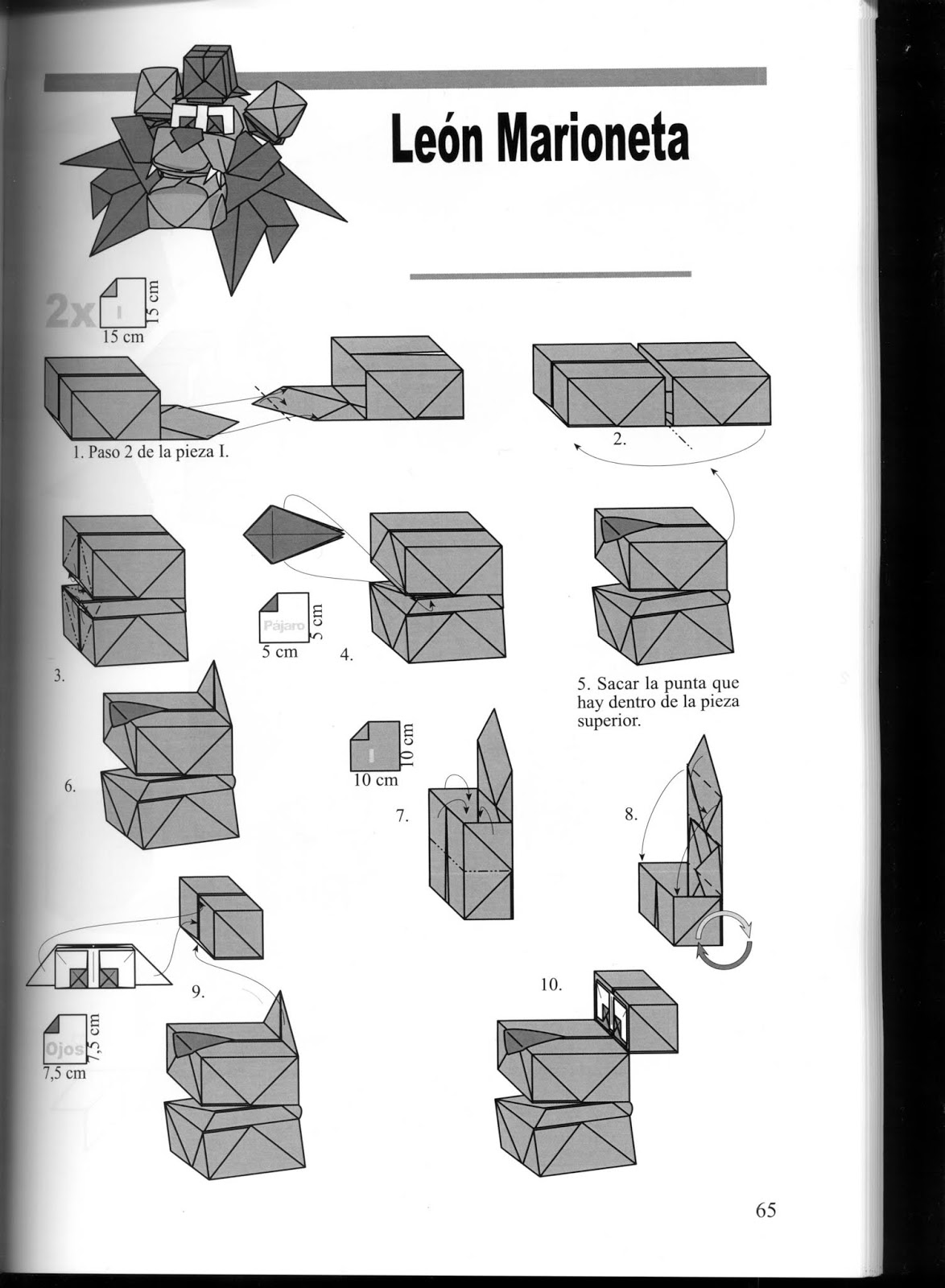 Origami Cartoon 4 Original - Ruby Book Origami