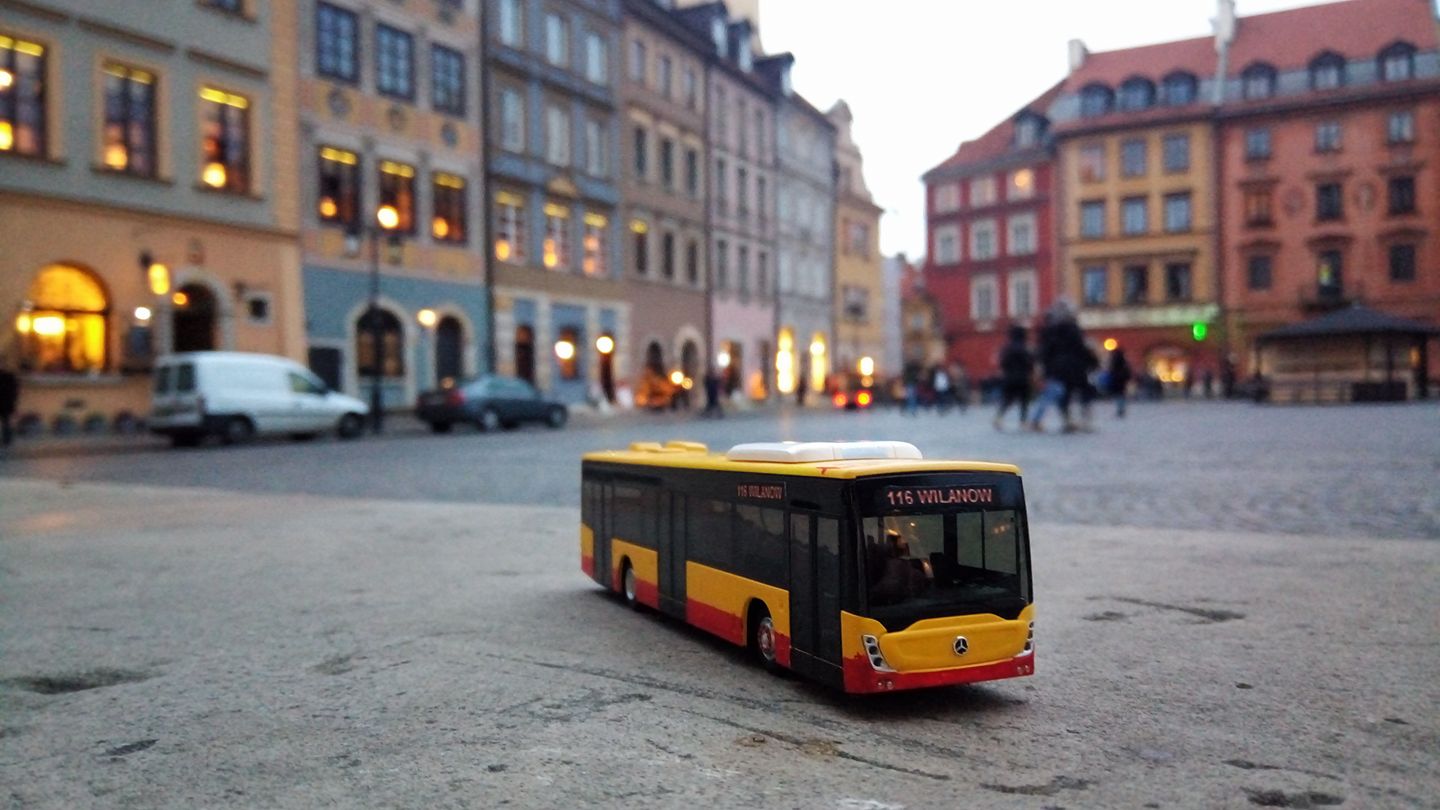 CarPro Transport: CarPro Warszawa 1/87 Diecast Poland bus modellbus ho 1/87