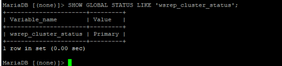 How to Check Status of MariaDB Galera Cluster? - devopszones